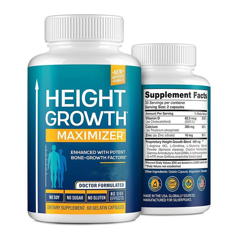Height Capsule - Grow Supplement for Adults - Natural Growth Support ...