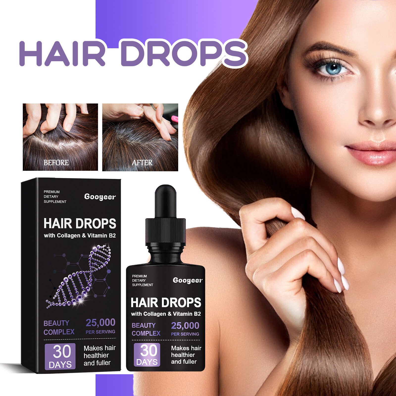 Follicle Dense Hair Drops Repair Follicles Hair Nourish Hair Root Thic ...