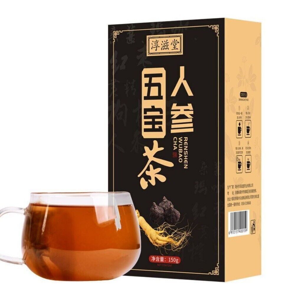 Ginseng Six Treasure Kidney Tea Herbal Support Men's Health Formula ...