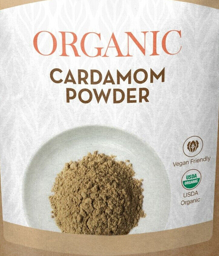 Organic Ground Cardamom Powder - Pure Green Cardamom Spice - 3.53OZ ...