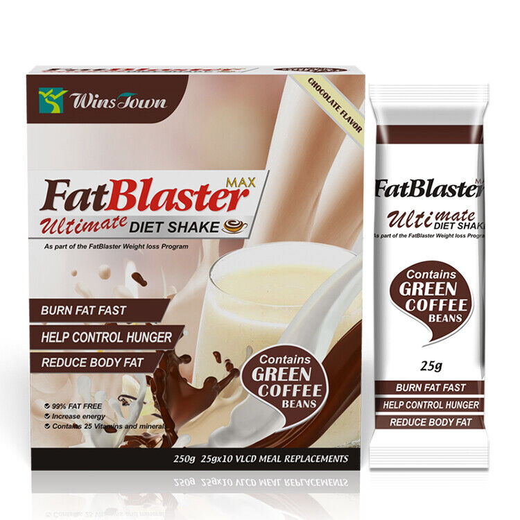 Fat Blaster Diet Replacement Weight Loss Chocolate Flavor Instant Coff ...