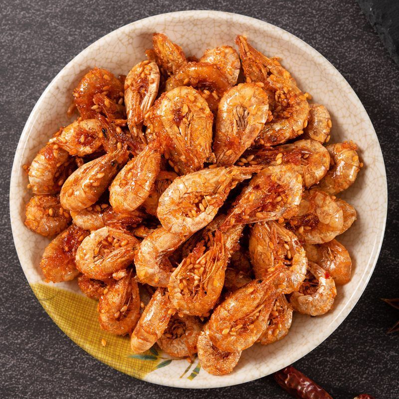 Spicy Shrimp Prawns Snacks Chinese Specialty Foods Seafood Snacks Read ...