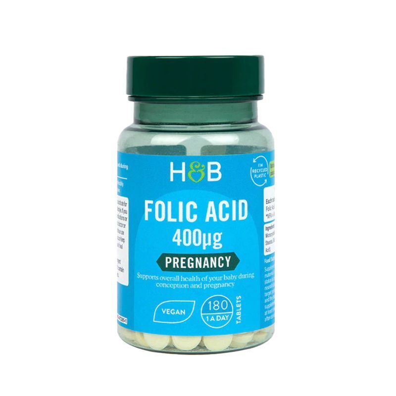HB Folic Acid Men & Women Pregnancy Vitamin Folic Acid Tablet 400ug*18 ...
