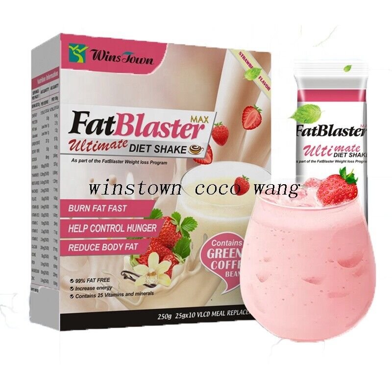 Fat Burner Meal Milk Fat Blaster Strawberry Diet Shake Green Coffee ...