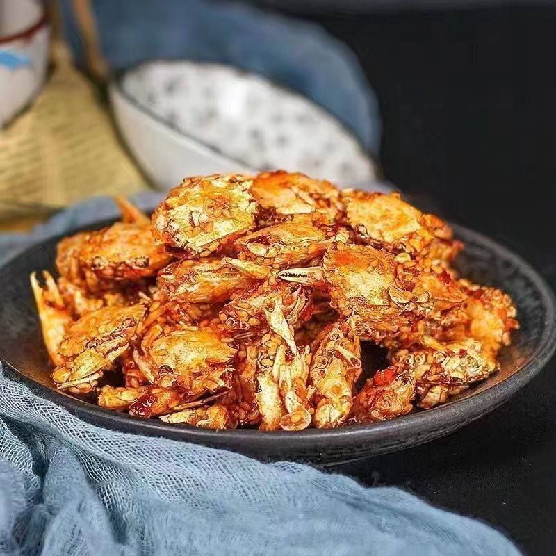Sweet & Spicy Crispy Dried Baby Crab Baby Crab Seafood Snacks Instant ...