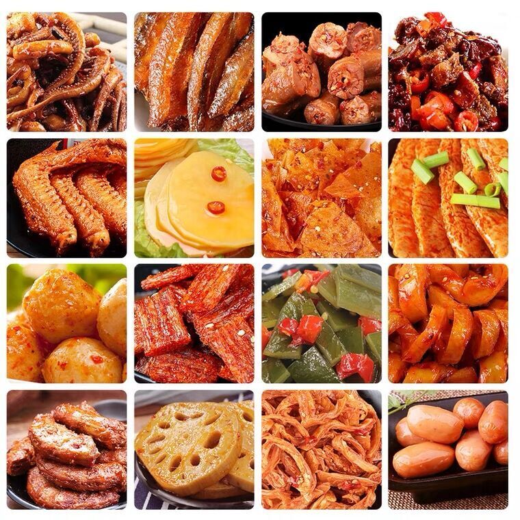 Gift Pack Spicy Braised Snacks Delicious Snacks Mixed in A Box for Fri ...