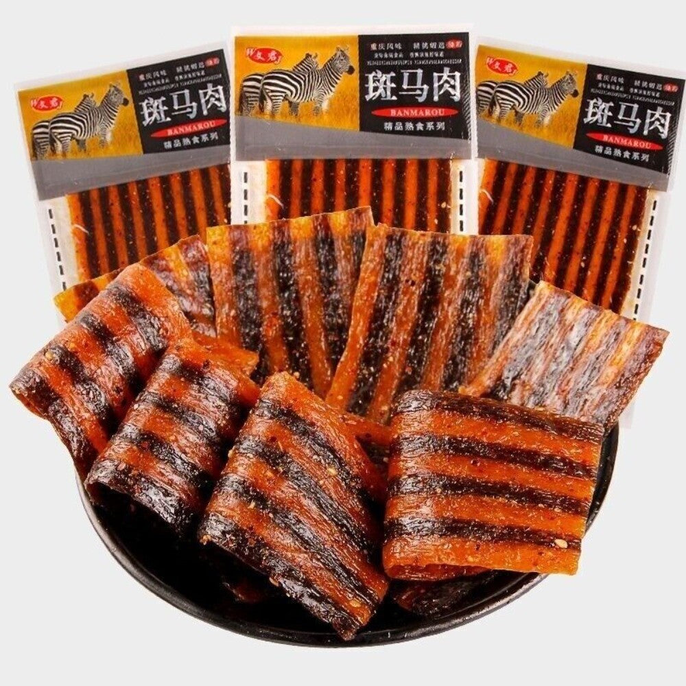 Spicy Beef Tendon Snacks 80s 90s Nostalgic Flavor Chewy Premium Bites ...