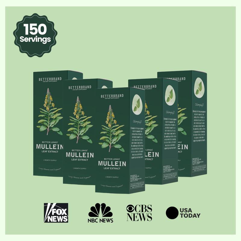 All-Natural Mullein Leaf Extract Drops – Respiratory & Lung Health Sup ...