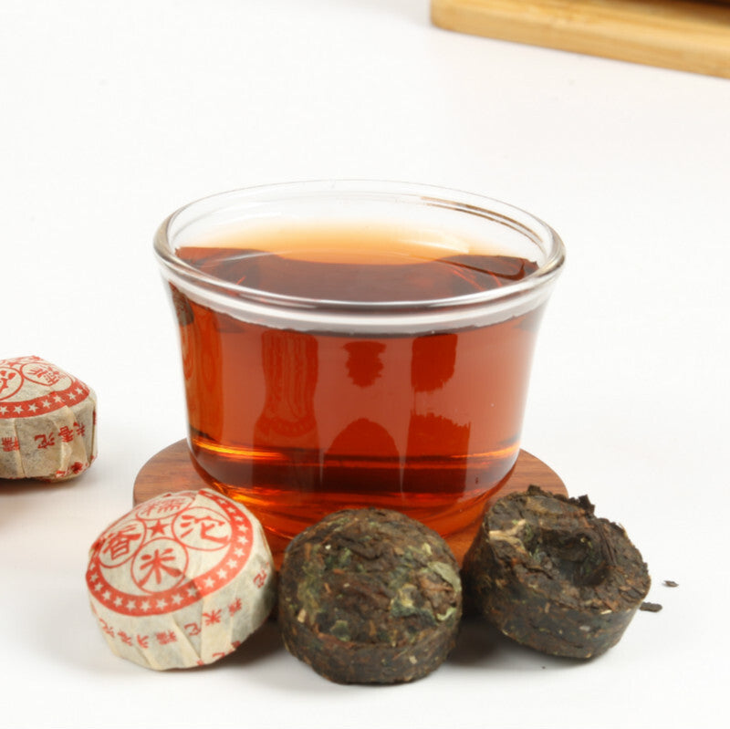 Yunnan Pu'er Tea Leaves Mini Tuo Tea Glutinous Fragrance Red Cotton Tu ...