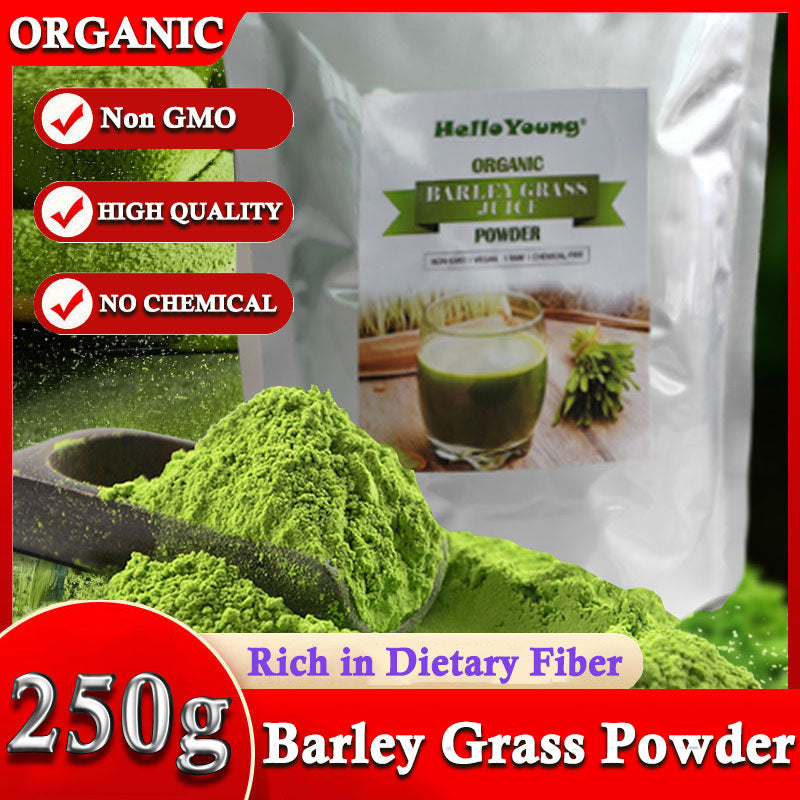HelloYoung Raw Wheatgrass Wheat Grass Powder - Triticum aestivum - No