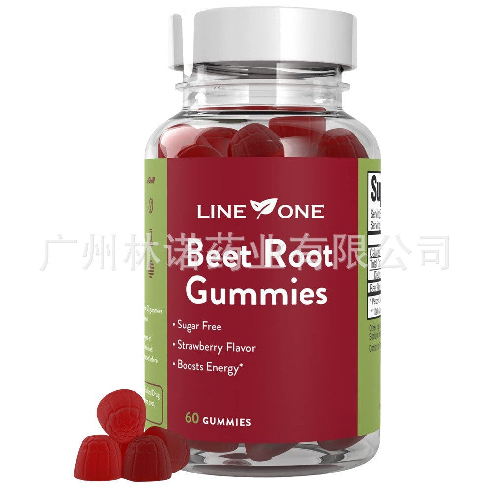Sugar Free LINE ONE Beet Root Gummy Cherry - Heart Health, Blood Circu ...