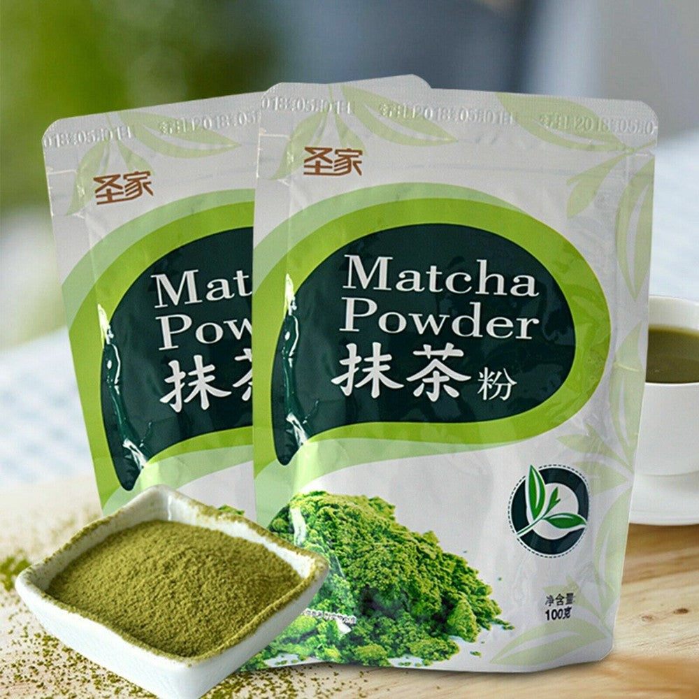 New 100% Pure Organic Natural Matcha Green Tea Powder 100g each bag ...