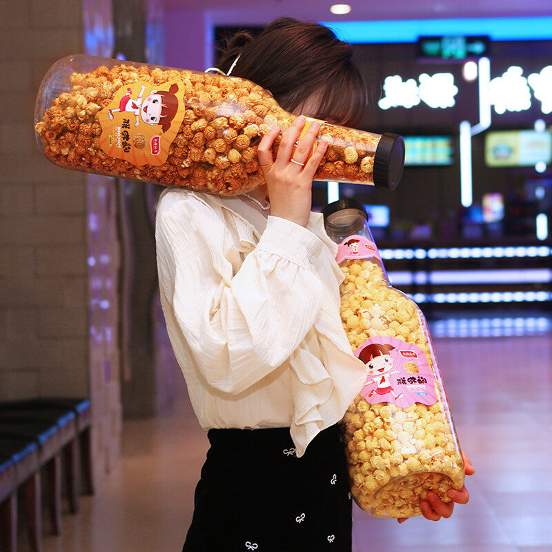 BOAE Ping Big bottle of creamy caramel flavored movie theater popcorn ...